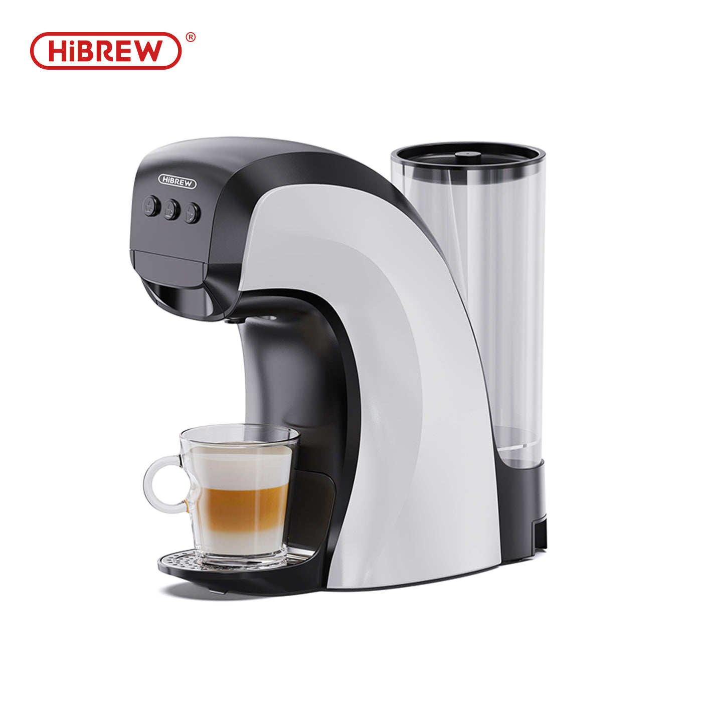 HiBREW H3B 2025 Capsule Coffee Machine – 19Bar Pressure, Works with 3